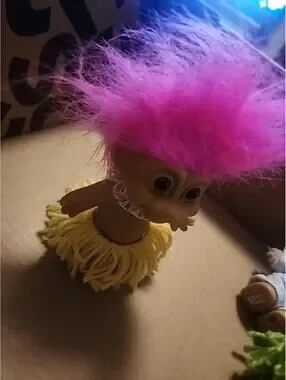 Russ | Toys | Russ Troll Doll Hawaiian Hula Dancer In Yellow Skirt With ...